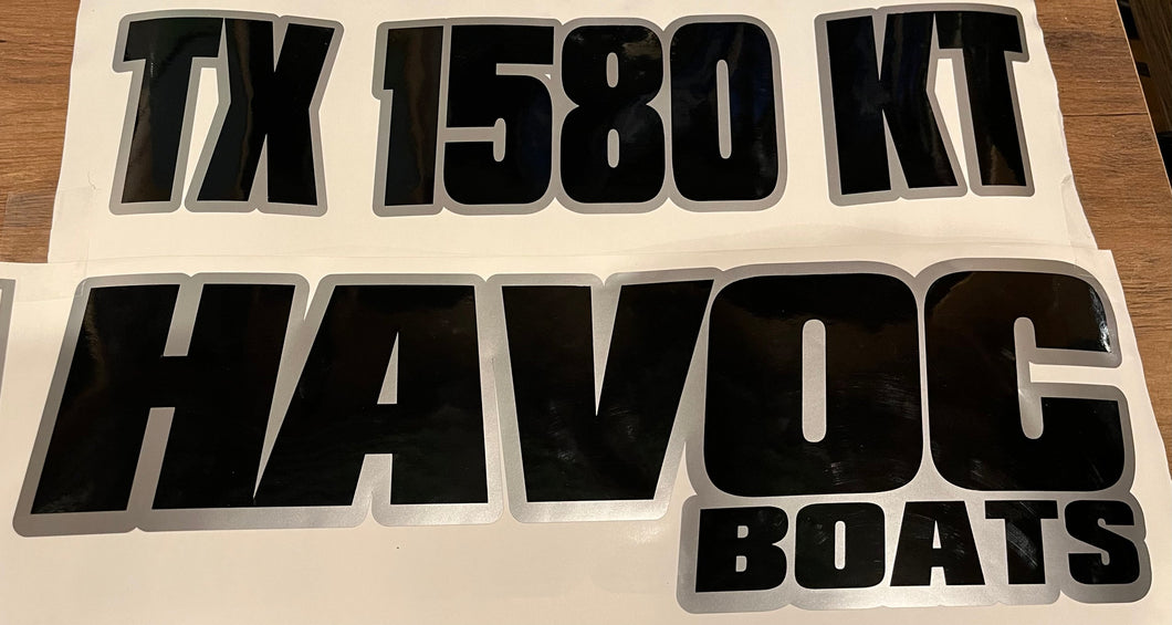 Custom Havoc Boat Decals – ACHunt